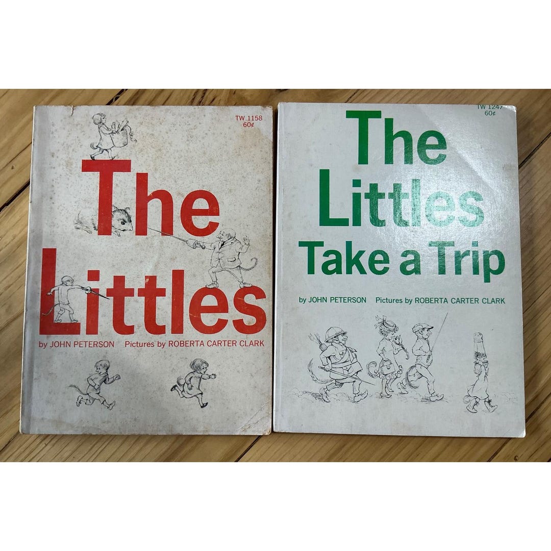 The Littles 2 Vintage Childrens Books John Peterson Scholastic 1971 - Etsy
