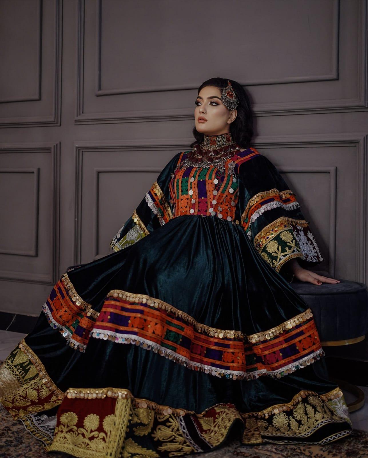 Handmade Afghan Traditional Dress | Luxury Velvet Embroidered Attire ...