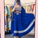 Handmade Afghan Traditional Dress – Blue Embroidered Gown With Beaded ...
