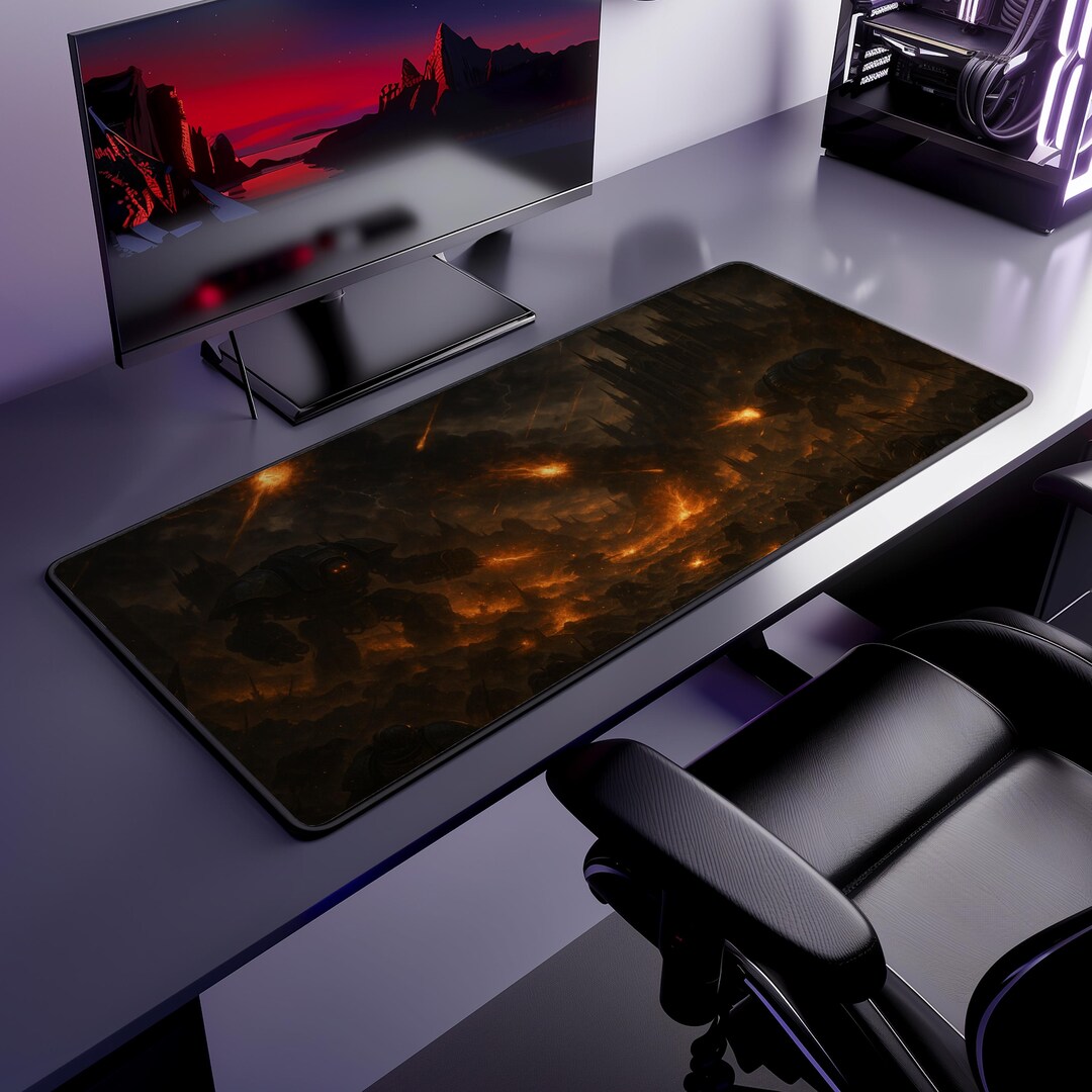 Epic Fantasy Desk Mat, Gaming Mouse Pad, Home Office Decor, Battle ...