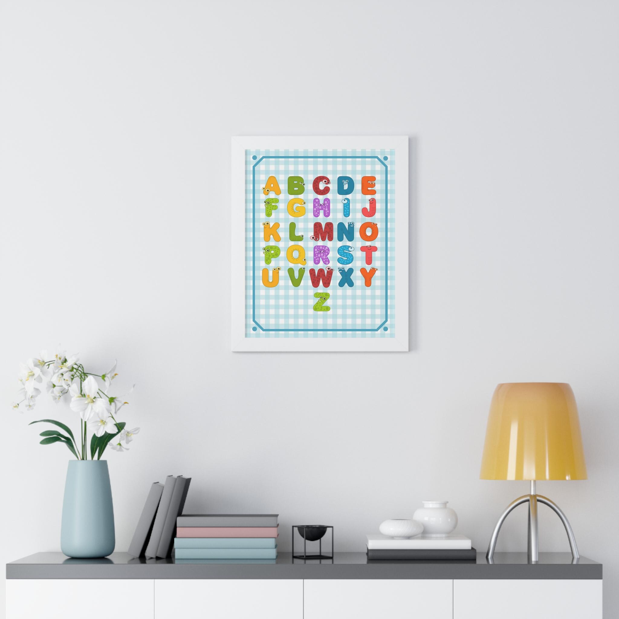 Educational Alphabet Poster and Homeschool Poster or Classroom Poster ...