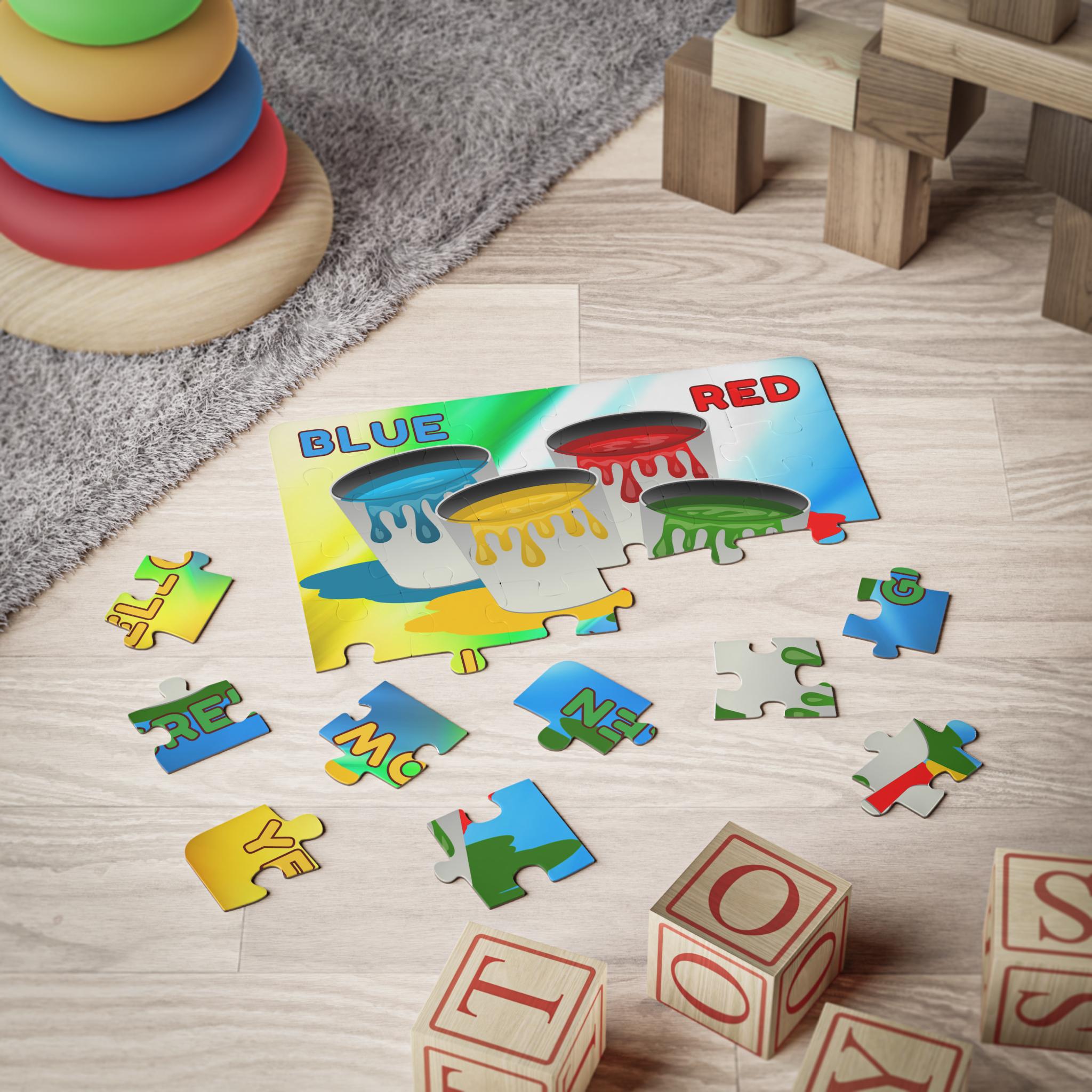 Education Puzzle for Kids Learn Puzzles With Colors Puzzle and a Puzzle ...