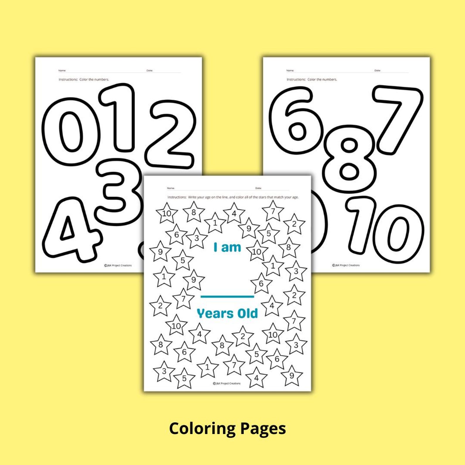 Homeschool Kindergarten and Preschool Worksheets for Numbers and ...