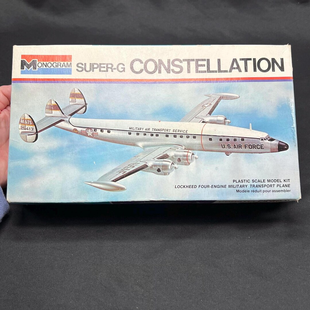 Vintage 1975 Monogram 1:134 Super-g Constellation Aircraft Model Kit - Etsy
