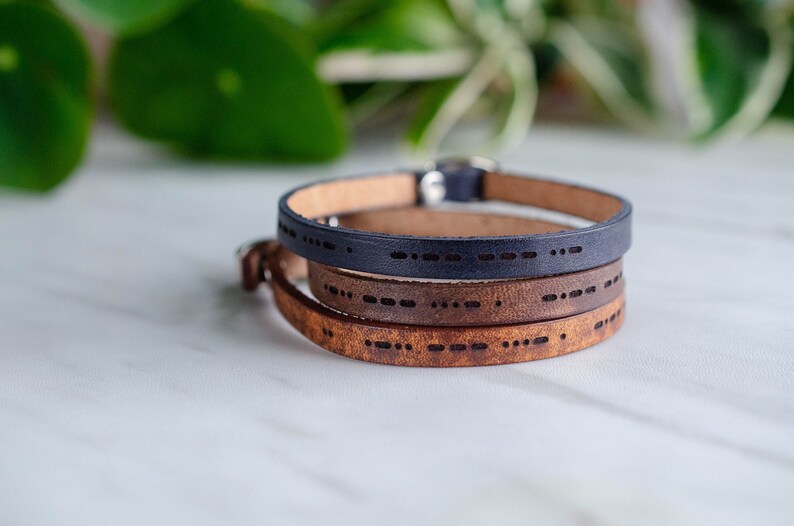 Morse Code Bracelet - Etsy