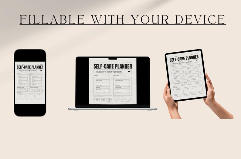 Self-care Planner Printable | Daily Wellness Tracker | Mental Health ...
