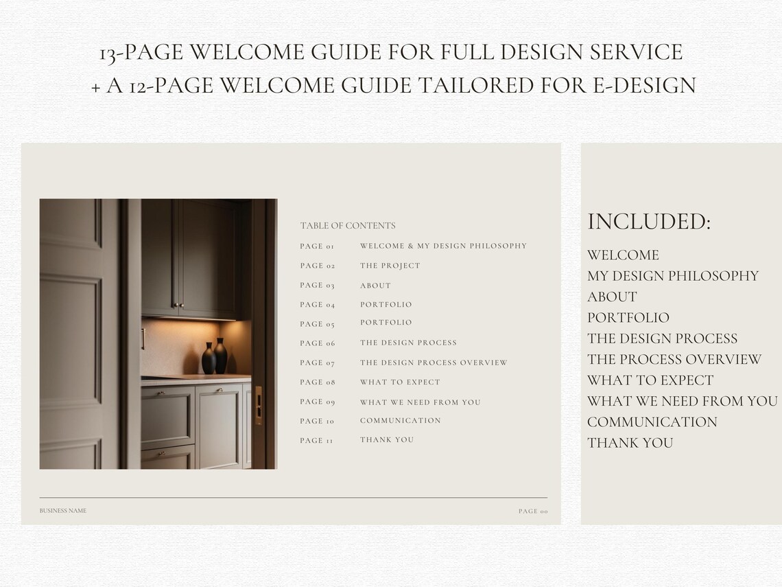 Interior Design Welcome Guide 2-in-1. Full Design Service & E-design ...