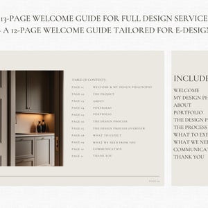 Interior Design Welcome Guide 2-in-1. Full Design Service & E-design ...
