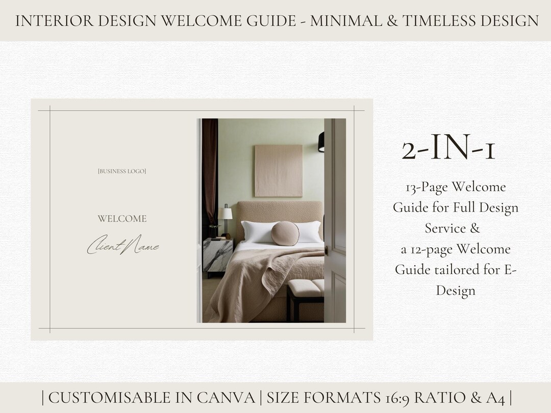 Interior Design Welcome Guide 2-in-1. Full Design Service & E-design ...