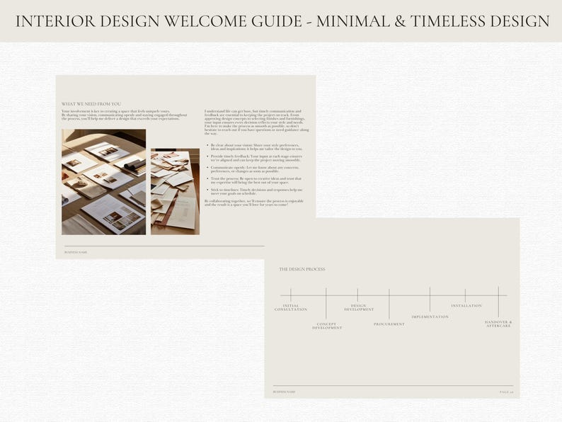 Interior Design Welcome Guide 2-in-1. Full Design Service & E-design ...