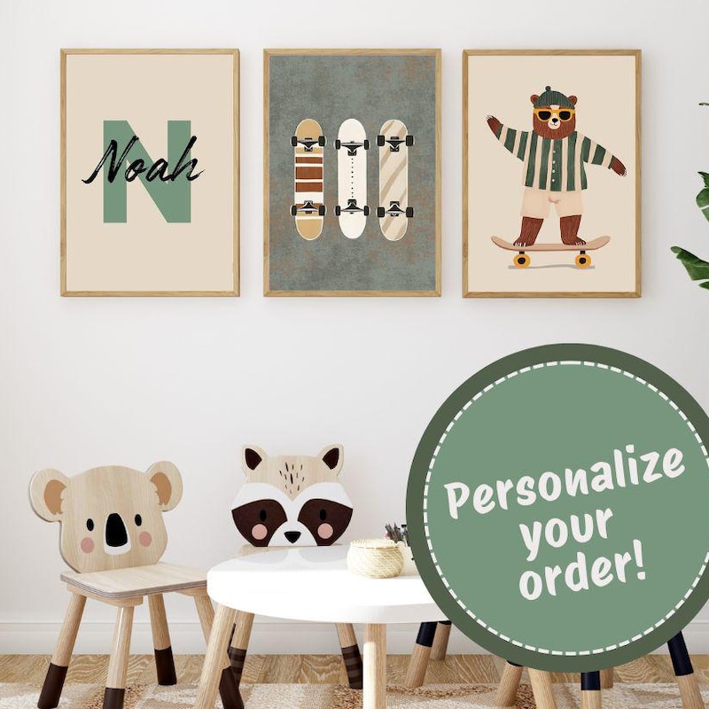 Custom 3 Set of Skateboard - Etsy