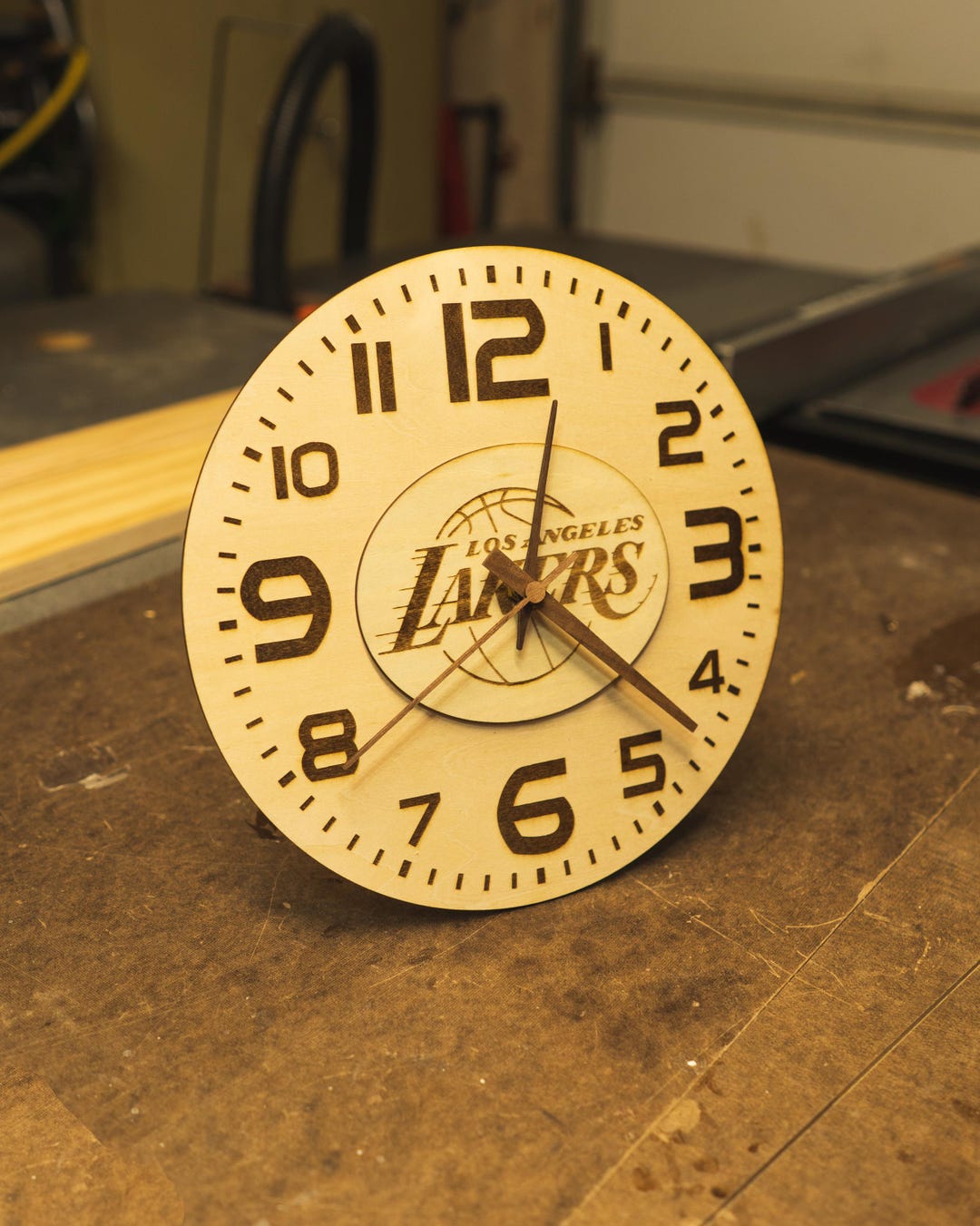 Custom Los Angeles Lakers Clock - Etsy