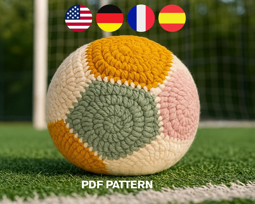 Adorable Soccer Ball Crochet Pattern – Amigurumi Football Toy, Easy DIY ...