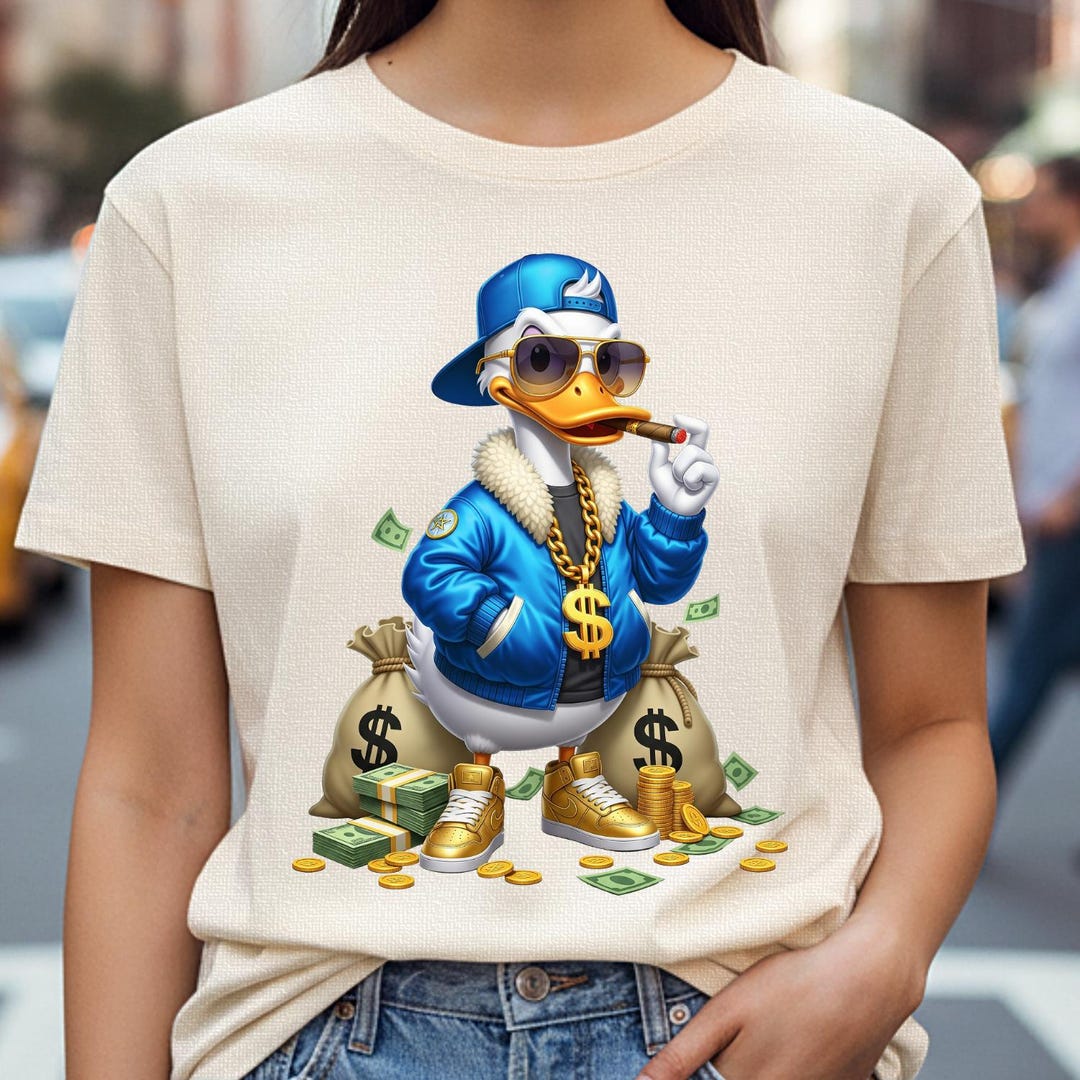 Gangster Duck T-shirt Design, Swag Boss Art (PNG) - Etsy