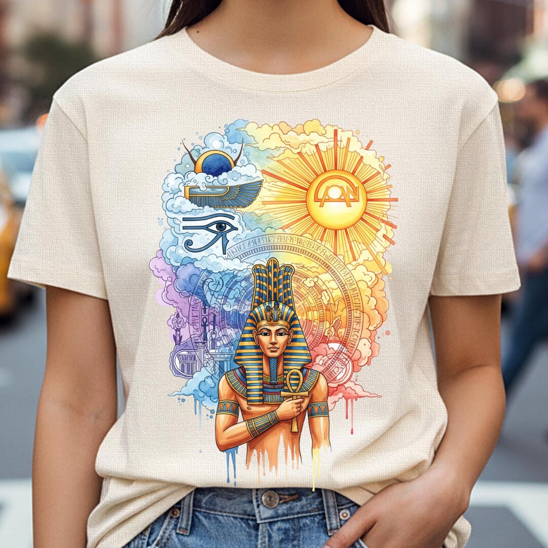 Colorful Egyptian Pharaoh PNG, Psychedelic Mythology Sublimation ...