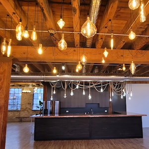 XL Oversized Bulbs - LED Edison Filament E26 Modern Glass Lamp Bulbs ...