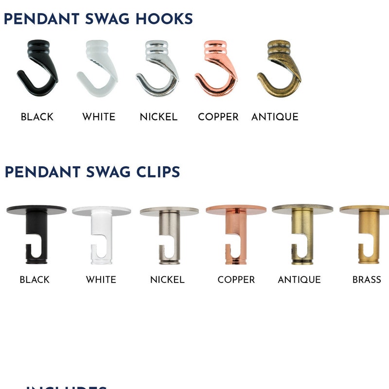 Swag Lighting Hooks - Etsy