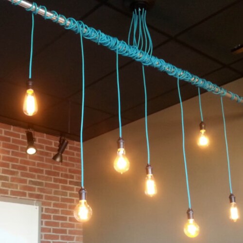 9 Pendant Light Wrap a Pipe or Bar Modern Chandelier - Etsy