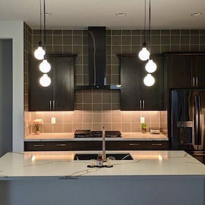 Contemporary Kitchen Lighting: 3-light Cluster Pendant in Any Color ...