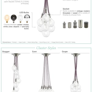 Swag Cluster Chandelier off Center Ceiling Light Dining Room Fixture ...