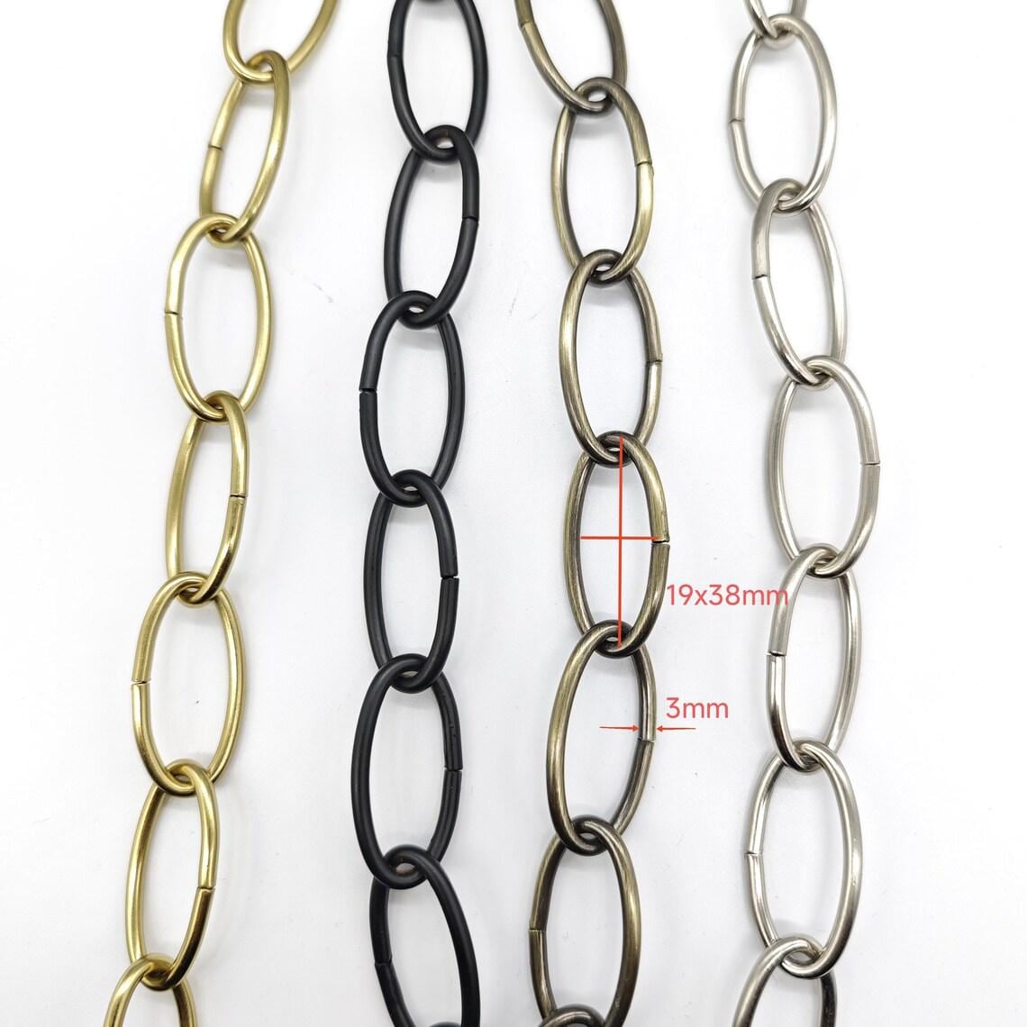 3 Pendant Custom Brass Chain Swag Chandelier With Glass Globe Shades ...