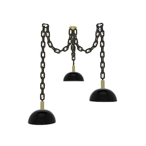 Thick 4" Chain Pendants With Metal Shades - Custom Finishes ...