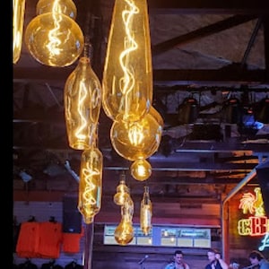 XL Oversized Bulbs - LED Edison Filament E26 Modern Glass Lamp Bulbs ...