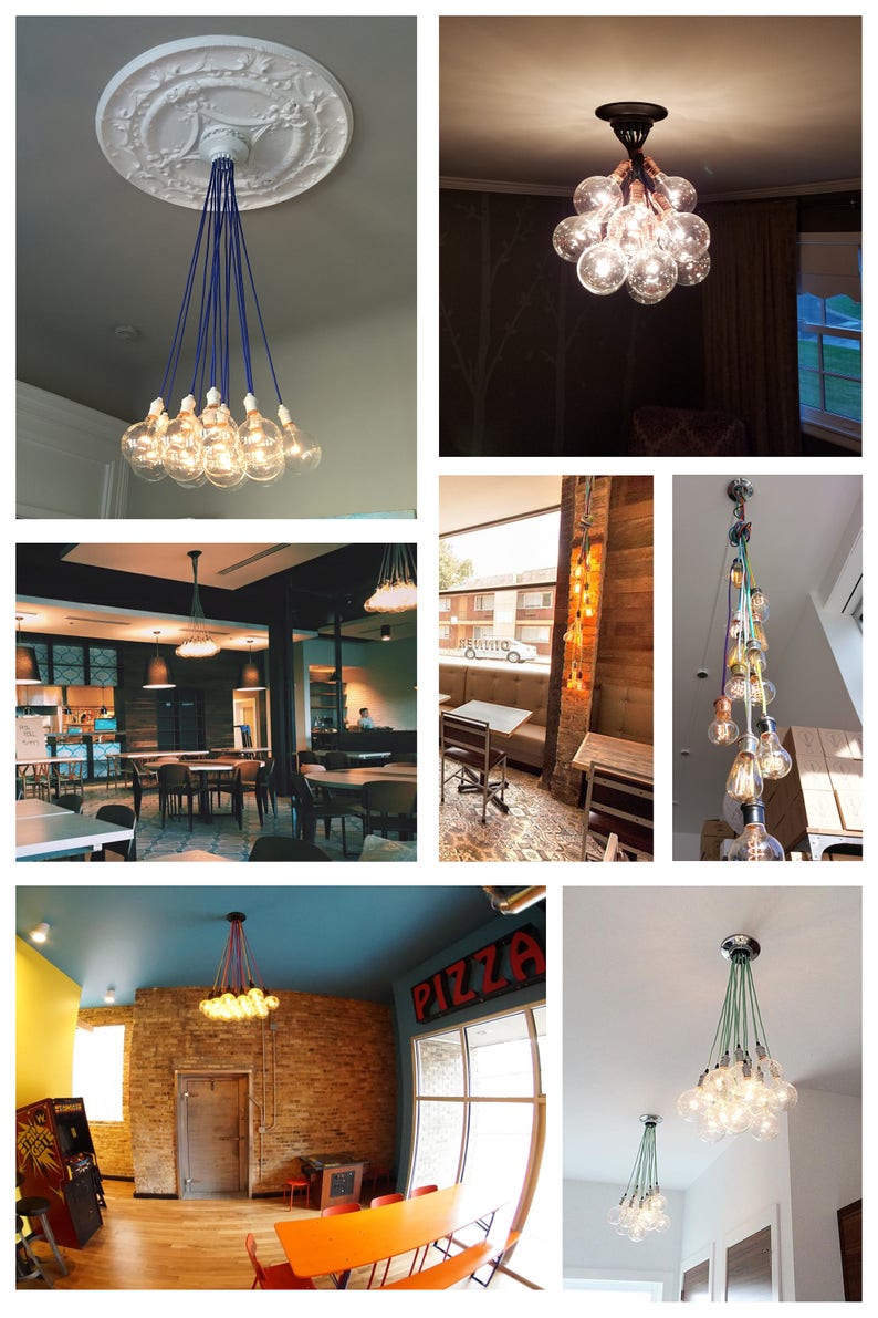 Industrial Modern Lighting Unique Loft Chandelier Custom 14 - Etsy