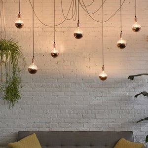 Dipped LED Bulbs! Chrome Copper Gold Dipped Globes - Mirror Tipped ...