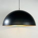 HUGE 36" Dome Shade - XL Large Oversized - Black and Gold - Industrial ...