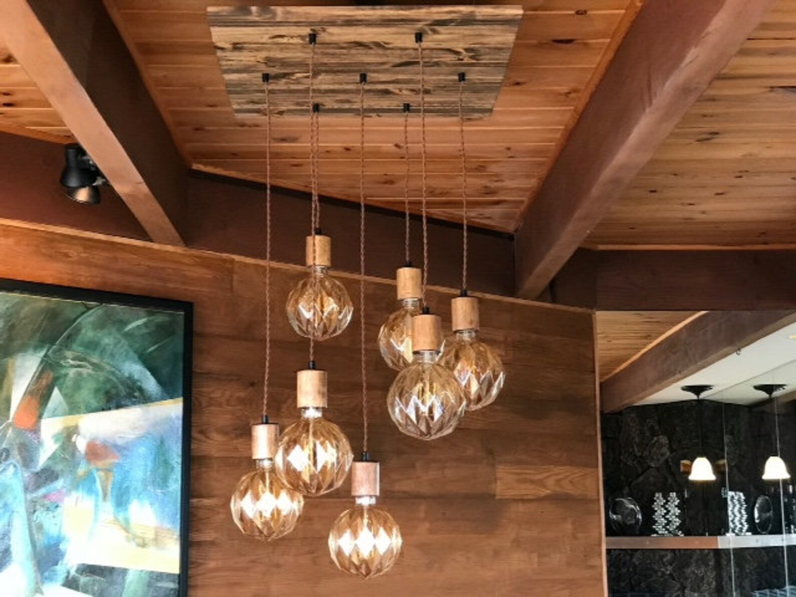 Diamond LED Bulbs Geometric Glass Globe XL Oversized Bulbs - Etsy