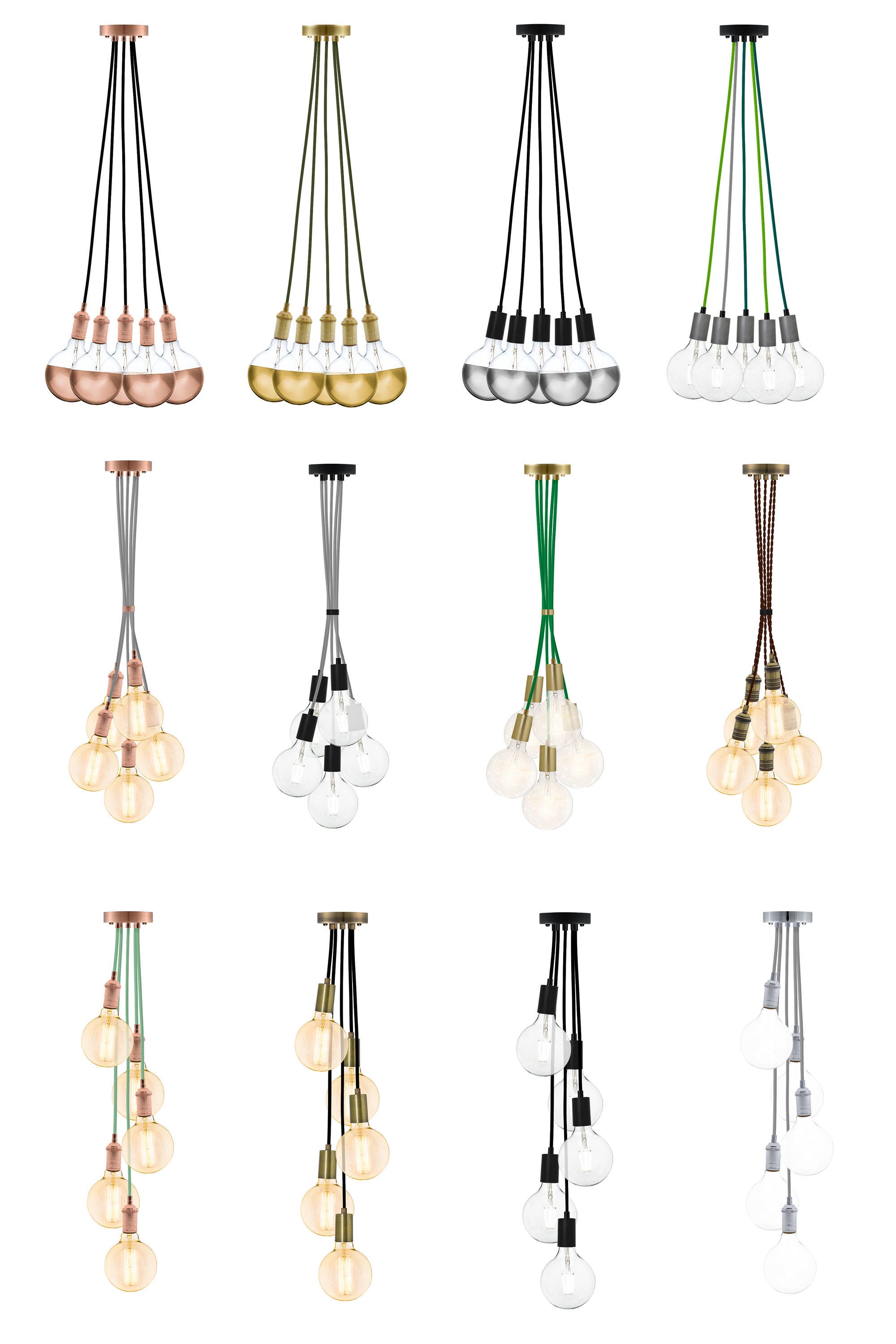 Clustered Pendant Lights - 5 Pendant Light Fixture Any Style Modern ...