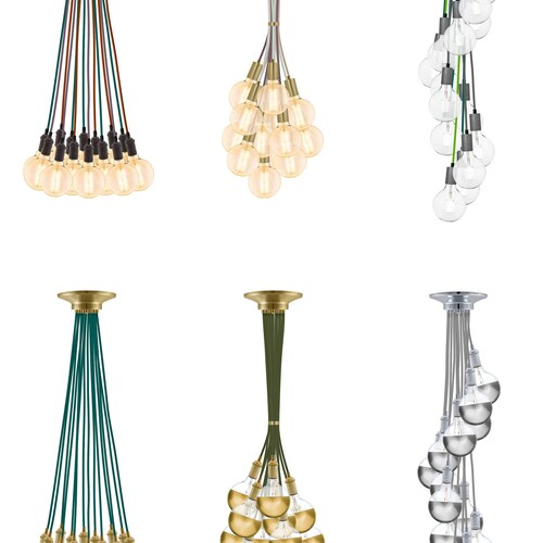 14 Custom Pendant Cluster Modern Unique Lighting Unusual - Etsy
