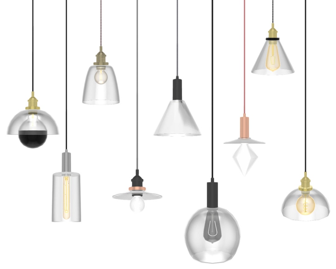 Custom Glass Shade Pendant Light - Design Your Own Unique Ceiling ...