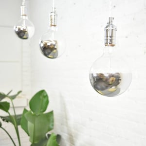 Dipped LED Bulbs! Chrome Copper Gold Dipped Globes - Mirror Tipped ...