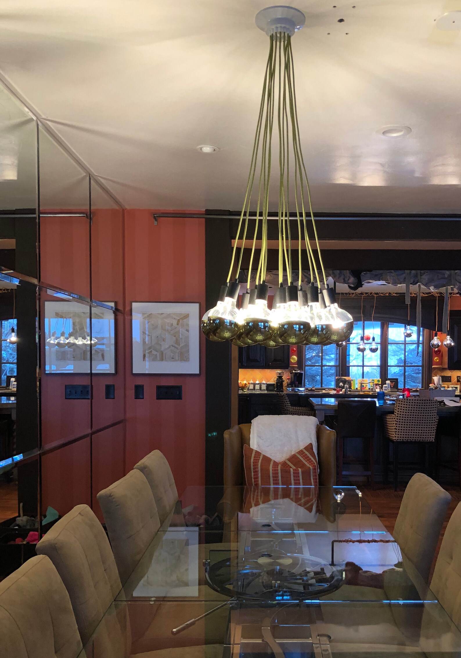 14 Pendant Custom Unique Cluster Pendant Chandelier Lighting | Etsy