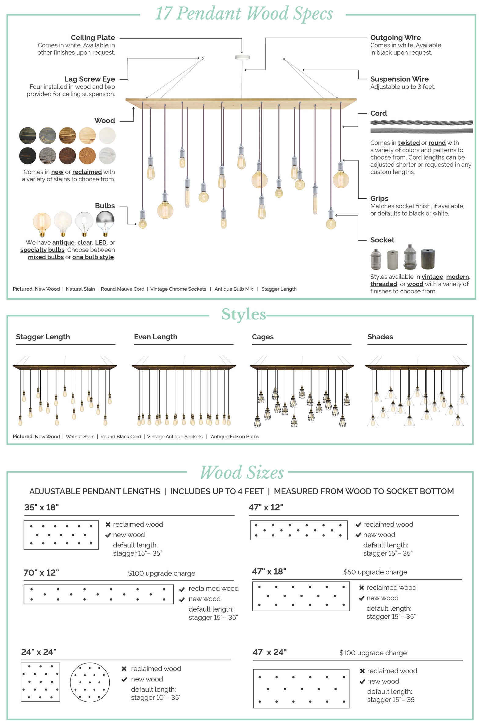 Long Bar Commercial Lighting Restaurant Custom Colors and Sizes UL ...
