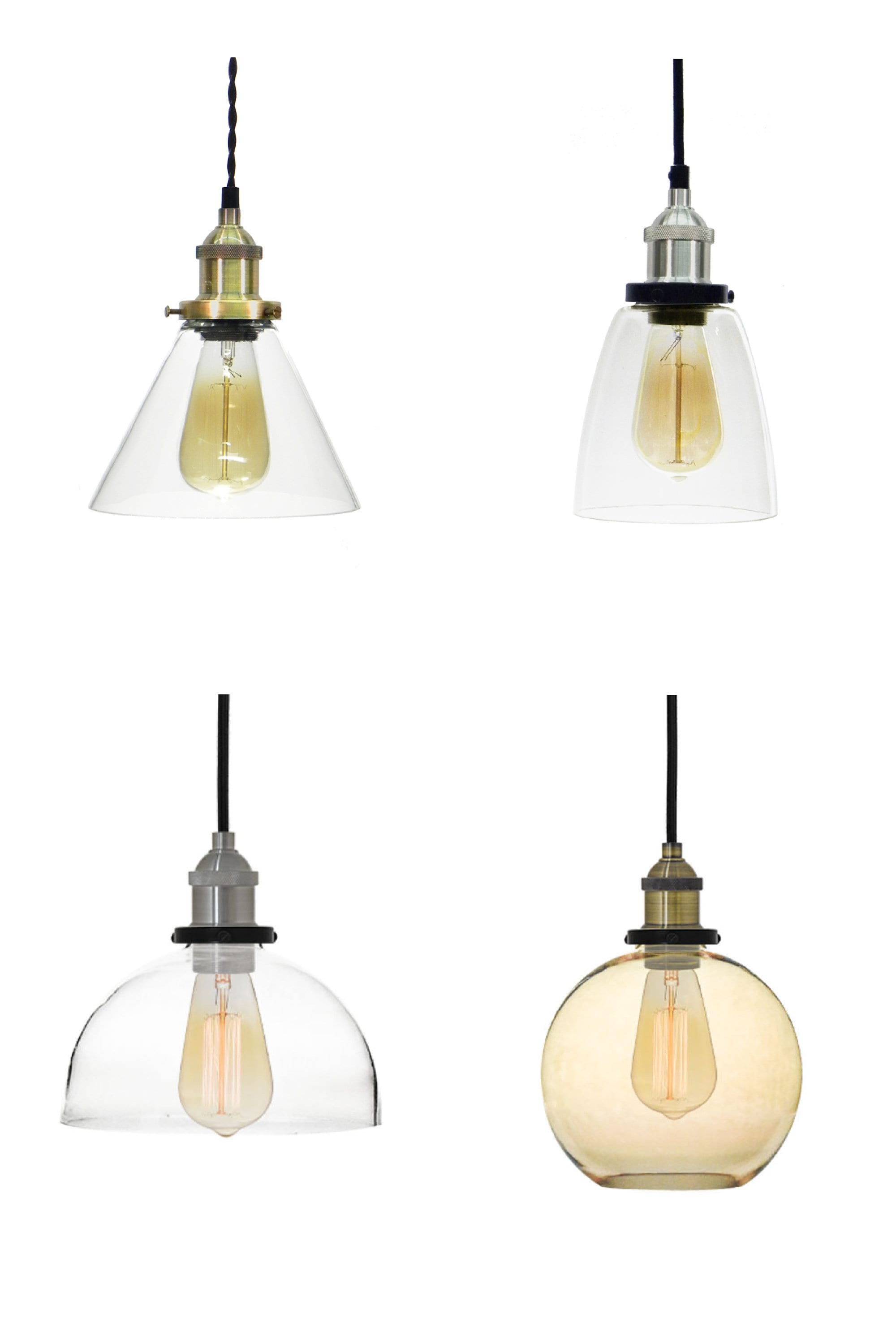 Modern Glass Shade Custom LED pendant light lamp kitchen | Etsy