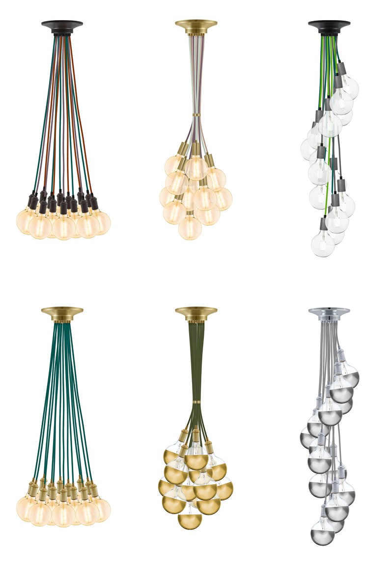 14 Pendant Custom Unique Cluster Pendant Chandelier Lighting | Etsy