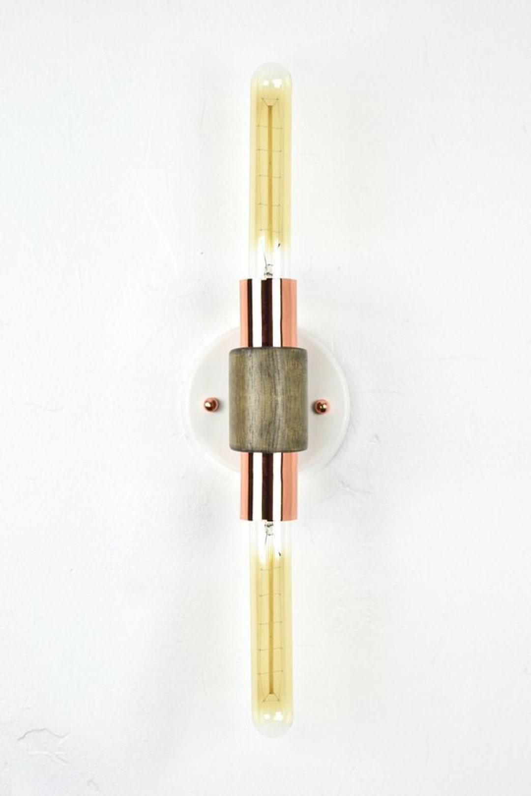 Custom Wood Wall Sconce - Custom Finishes - Two Light Wall Fixture ...