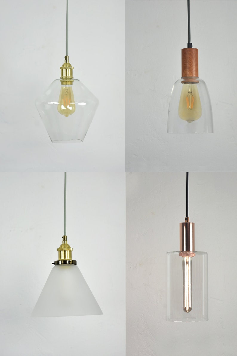 Custom Glass Shade Pendant Light - Design Your Own Unique Ceiling ...
