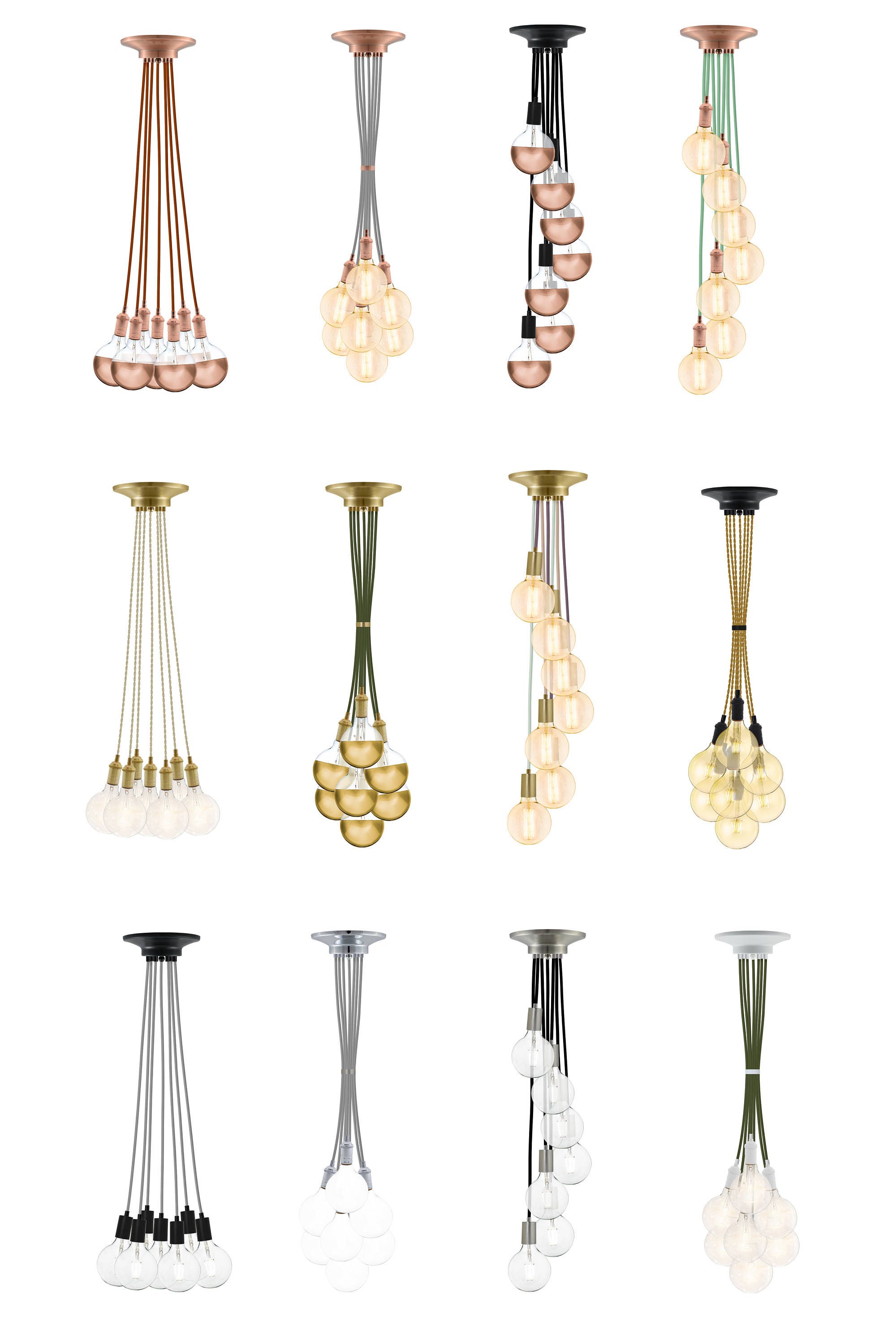 Swag Cluster Chandelier off Center Ceiling Light Dining Room - Etsy UK