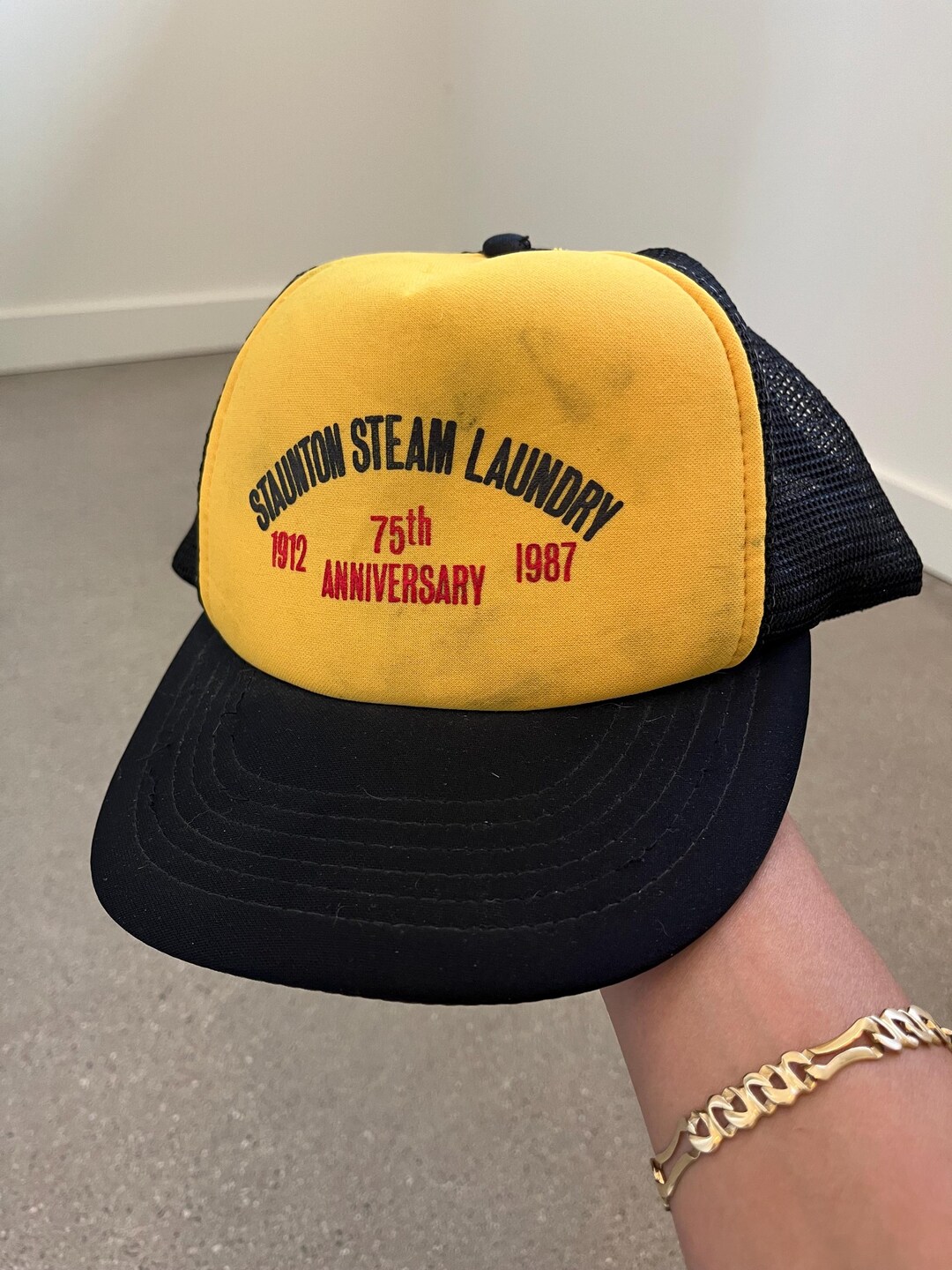 Vintage Staunton Steam Laundry Trucker Hat - Etsy