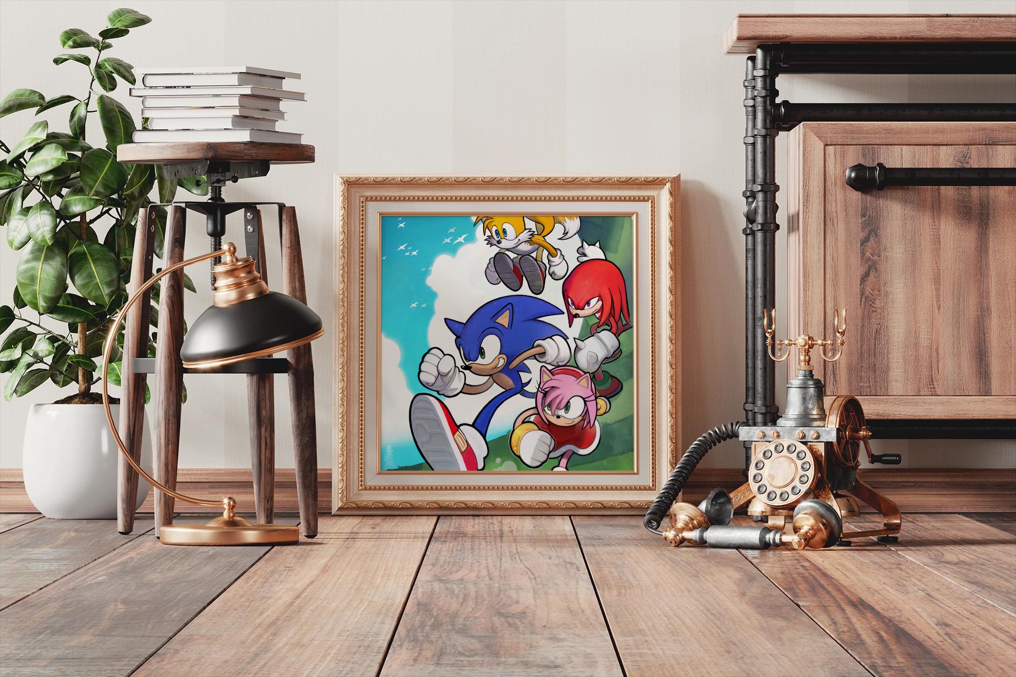 Video Game Poster, Sonic the Hedgehog Print, Printable Arcade Wall Art ...