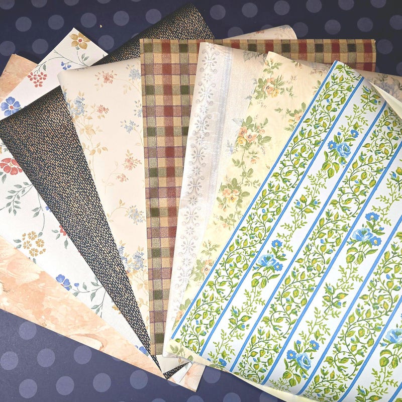 Vintage Wallpaper Pieces - Etsy