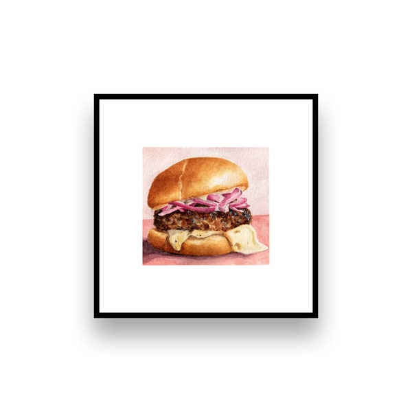Cheeseburger Art - Etsy