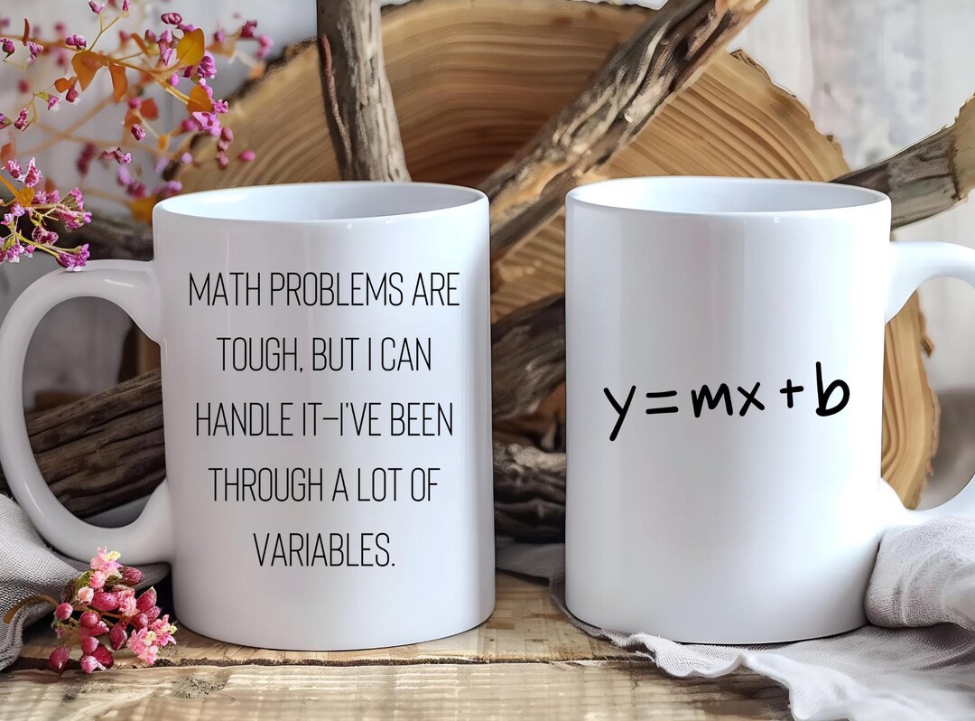Math Teacher Mug, Math Variables, Mug for Math Teacher, Funny Gift for ...
