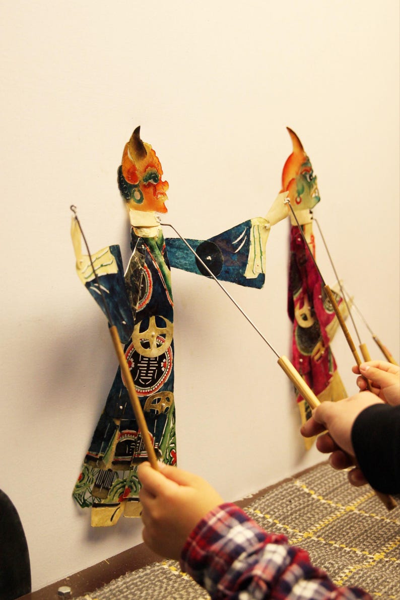 Made to Order| Hand-made Dragon Shadow Play Puppet,authentic Asian Folk ...