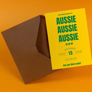 Australian Citizenship Invitation Template: Aussie Celebration Card ...