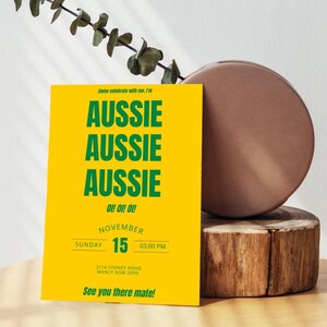 Australian Citizenship Invitation Template: Aussie Celebration Card ...